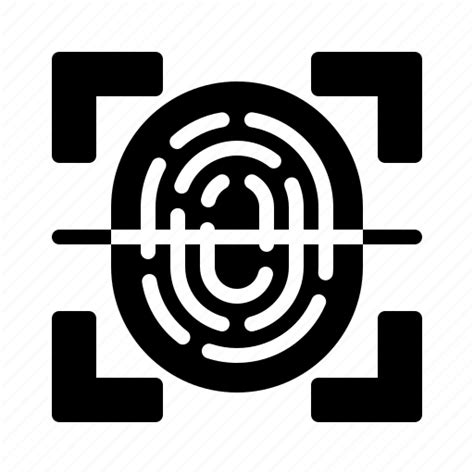 Fingerprint Biometric Security Identity Protection Icon Download