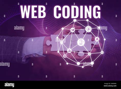 sign displaying web coding internet concept work involved in