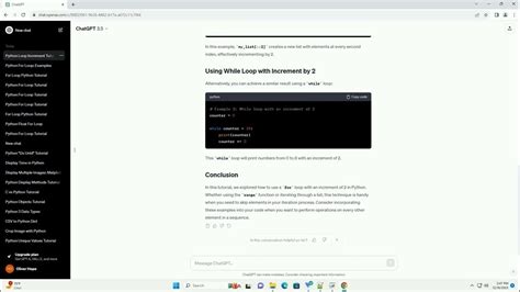 For Loop Python Increment By 2 Youtube
