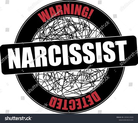 Narcissist Concept Round Rubber Stamp Stock Vector Royalty Free