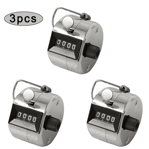 3pcs Mini Counter Hand Held Clicker 4 Digit Plasti Vicedeal