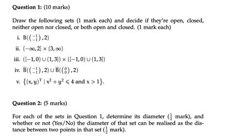 Solved Question 1 10 ﻿marksdraw The Following Sets 1