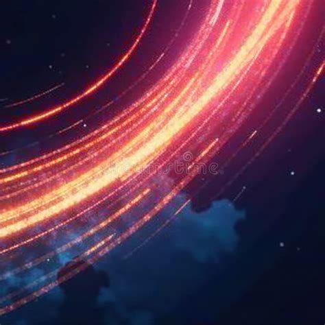 Abstract Blue Streaks Dynamic Energy Blurred Motion Velocity Force