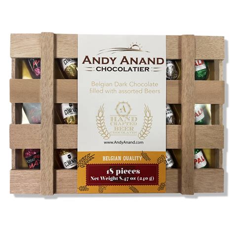 Experience Andy Anands European Beer Flavored Chocolates