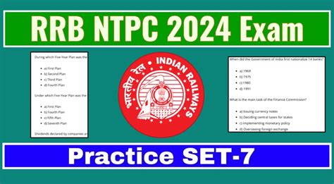 Rrb Ntpc 2024 Practice Set 7 For Cbt1 Your Practice Partner