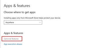 How To Add Or Remove Optional Features In Windows 10