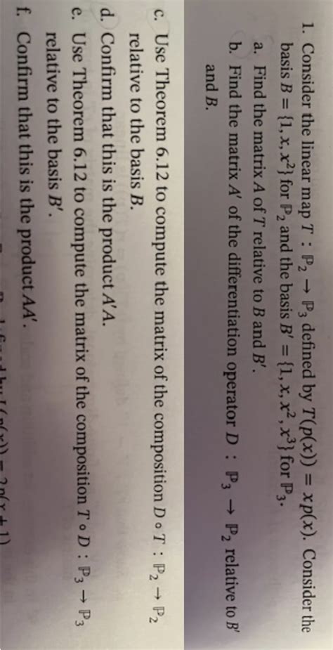 consider the linear map t p2→p3 ﻿defined by