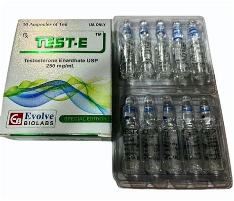 Injection Ampoule 250 Ml Test E For Muscle Building Packaging Size 1x10 At ₹ 1400 Pack