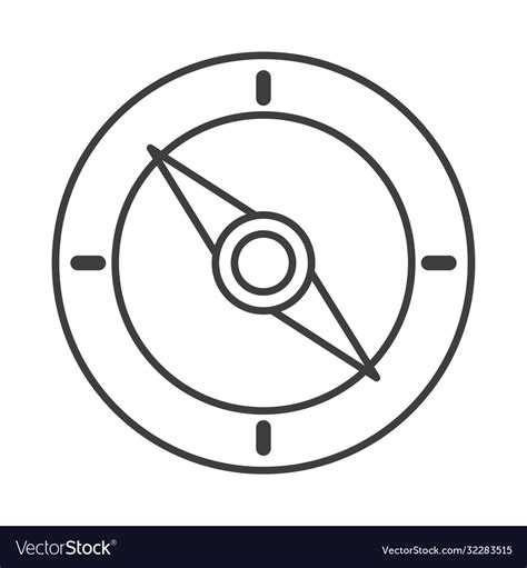 Compass Rose Navigation Cartography Expedition Vector Image