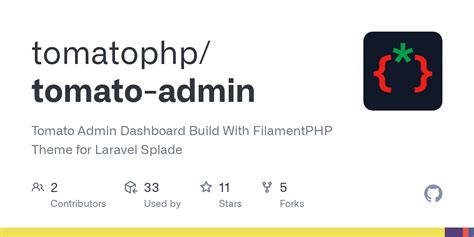 Github Tomatophptomato Admin Tomato Admin Dashboard Build With Filamentphp Theme For Laravel