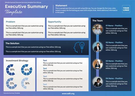 Free Executive Summary Templates