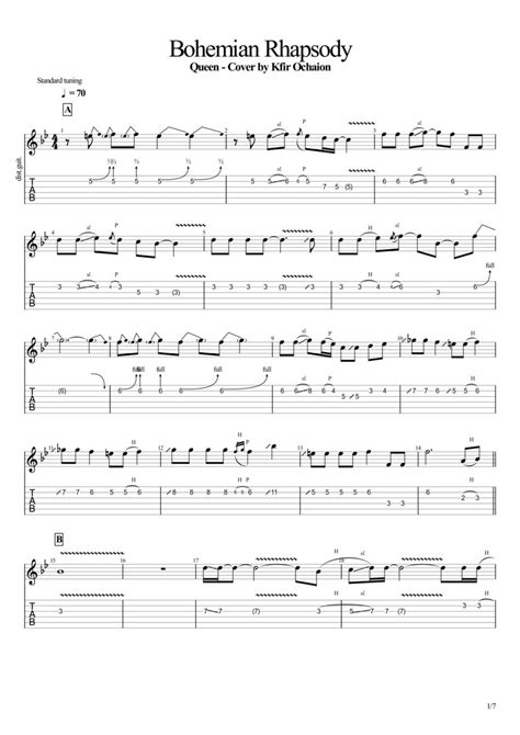 Guitar Chords Bohemian Rhapsody