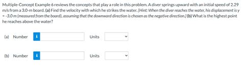 Solved Multiple Concept Example 6 Reviews The Concepts That