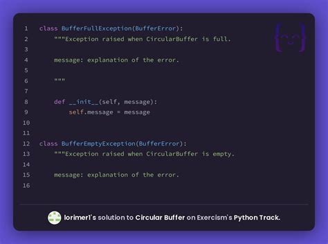 Lorimer1 S Solution For Circular Buffer In Python On Exercism