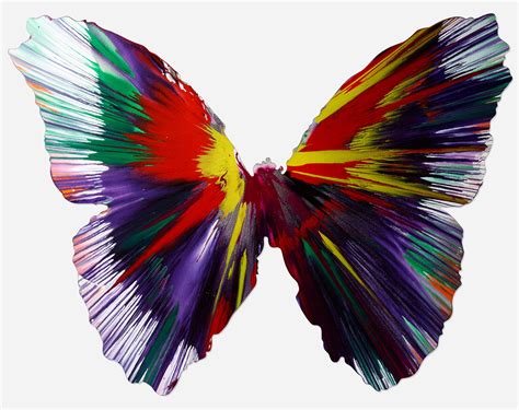 Damien Hirst Damien Hirst Spin Painting Damien Hirst Butterfly
