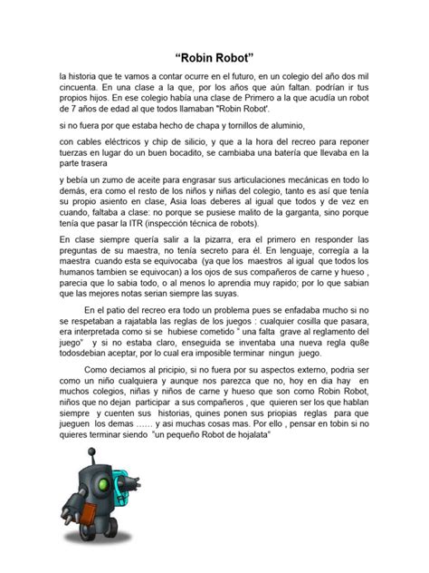 Robin Robot Pdf