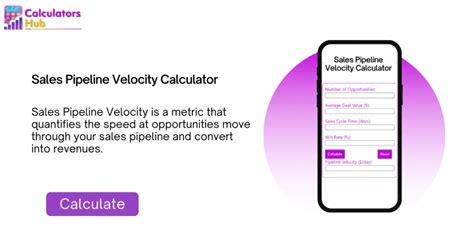 Sales Pipeline Velocity Calculator Online Calculatorshub