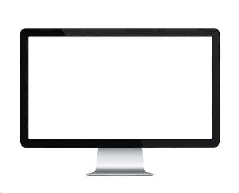 Premium Vector Realistic Computer Monitor
