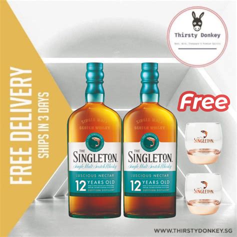 Singleton 12 Years Single Malt Scotch Whisky 700ml Free Singleton Copper Glass Bundle Of 2