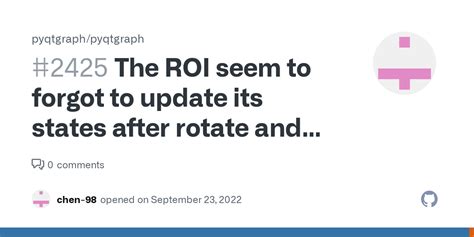 the roi seem to forgot to update its states after rotate and resulting in errors of setposition