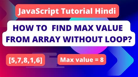How To Find Maximum Or Largest Element In An Array Without Loop