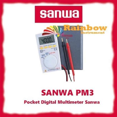 Promo Multitester Pocket Small Pm 3 Digital Multimeter Sanwa Pm3 Diskon 23 Di Seller Bakalagi