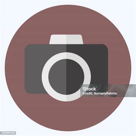 아이콘 카메라 예술 기호에 적합합니다 플랫 스타일 편집 가능한 간단한 디자인 디자인 템플릿 벡터 간단한 그림 겉창에 대한 스톡 벡터 아트 및 기타 이미지 Istock