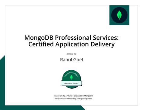 Rahul Goel On Linkedin Im Happy To Share That Ive Obtained A New Certification Mongodb