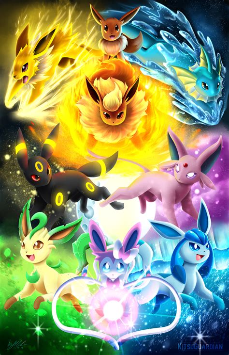 Artstation Eeveelutions Illustration
