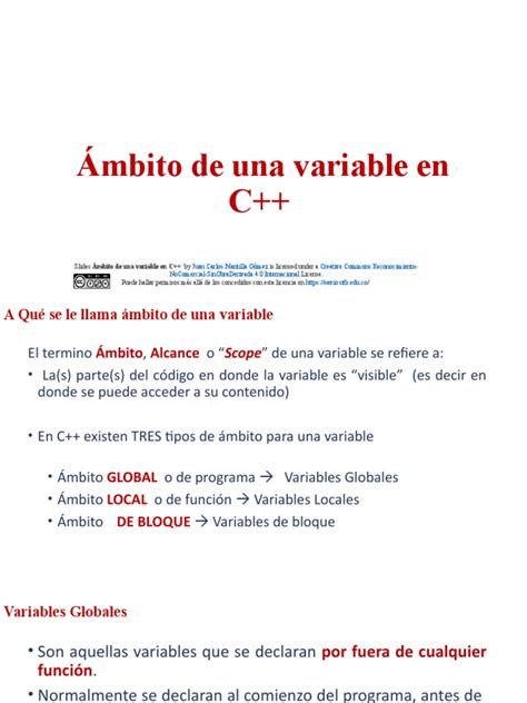 Laminas Clase Semana8 Ambito De Las Variables Pdf C Ciencias
