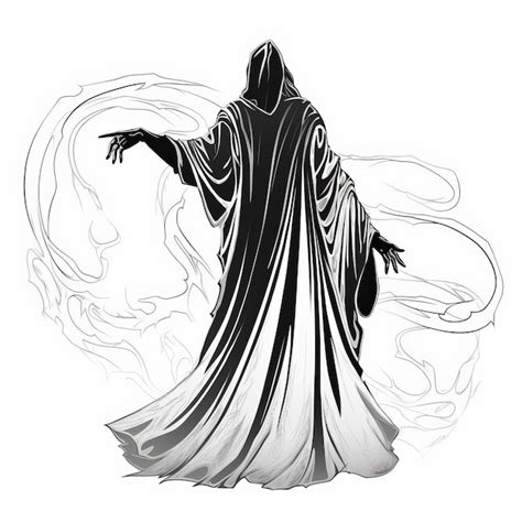 Cloaked Figure Drawing