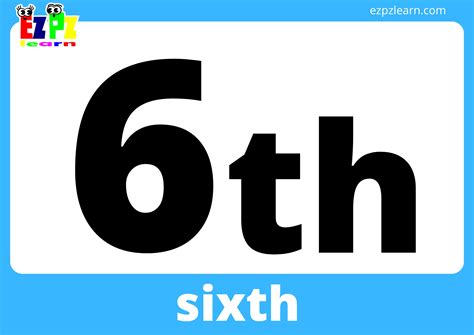 Ordinal Numbers Flashcards