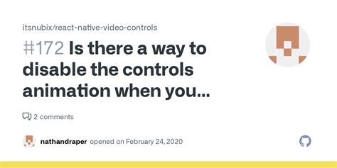 Is There A Way To Disable The Controls Animation When You Press The