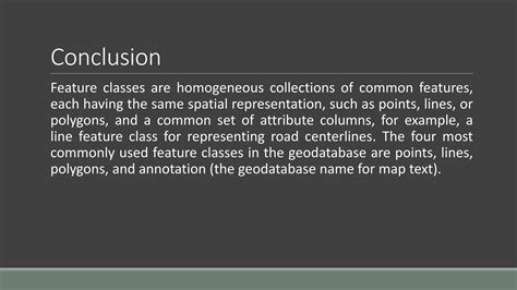 Creating A Feature Class Ppt Free Download