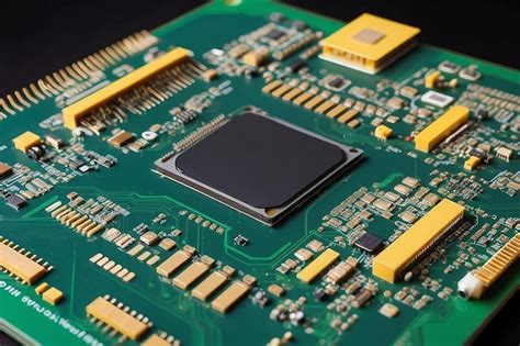 Premium Photo Advancements In Circuit Board Chip Design