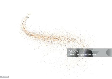 커피 또는 초콜릿 가루가 움직이는 것을 묘사하는 벡터 그림으로 땅에 튀는 먼지 구름을 만듭니다 배경은 밝고 고립되어 있습니다 0명에 대한 스톡 벡터 아트 및 기타 이미지