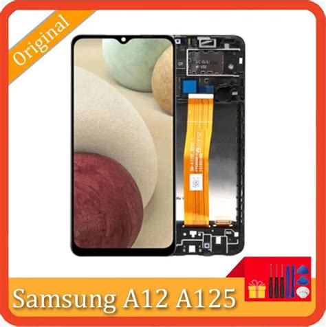 6 5original Lcd For Samsung Galaxy A12 A125 Sm A125f A125f Ds Display Lcd With Frame Touch