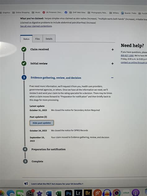 Secondary Action Required Rveteransbenefits