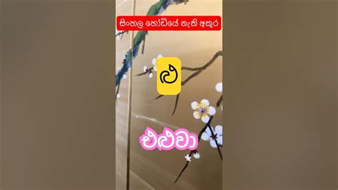 සිංහල හෝඩියේ නැති අකුර Youtube