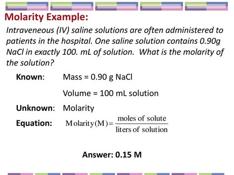 Unit 6 Solutions Molarity Ppt Download
