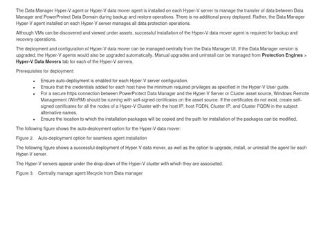 Deployment Of Hyper V Data Mover Agent Dell Powerprotect Data Manager