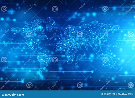 2d Illustration World Map Abstract Background Stock Illustration Illustration Of White Modern
