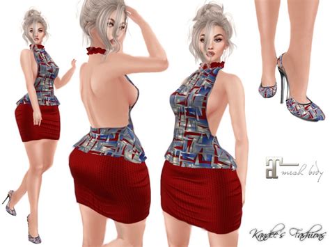 Second Life Marketplace Sofisticated Red Dress High Heels Maitreya
