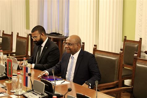 Председник Скупштине са министром спољних послова Малдива Balkanekspresrb Rs