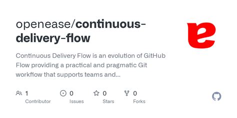 Github Openeasecontinuous Delivery Flow Continuous Delivery Flow Is