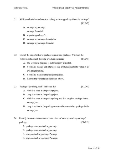 Final Paper Fp301 Object Oriented Programming Pdf Final Paper Fp301 Object Oriented Programming Pdf
