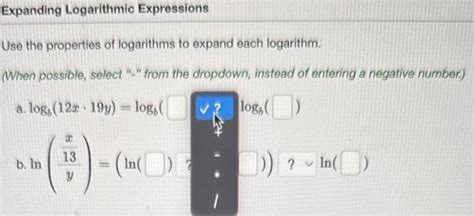 Solved Use The Properties Of Logarithms To Expand Each