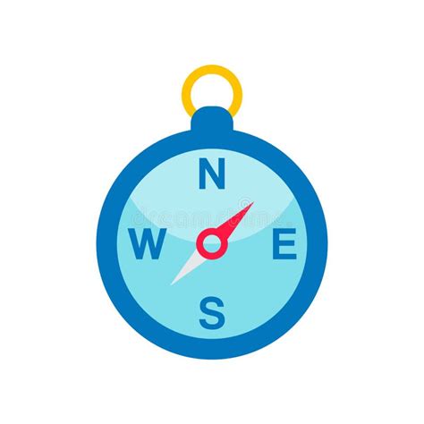 Compass Icon Vector Sign And Symbol Isolated On White Background