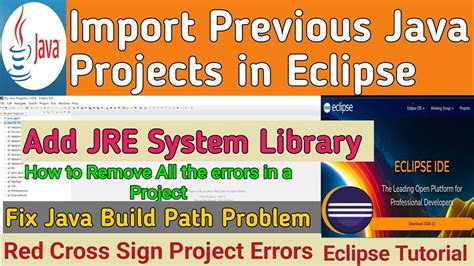 How To Import Java Project In Eclipse How To Solve Java Build Path