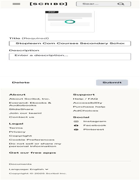 Upload A Document Scribd Pdf